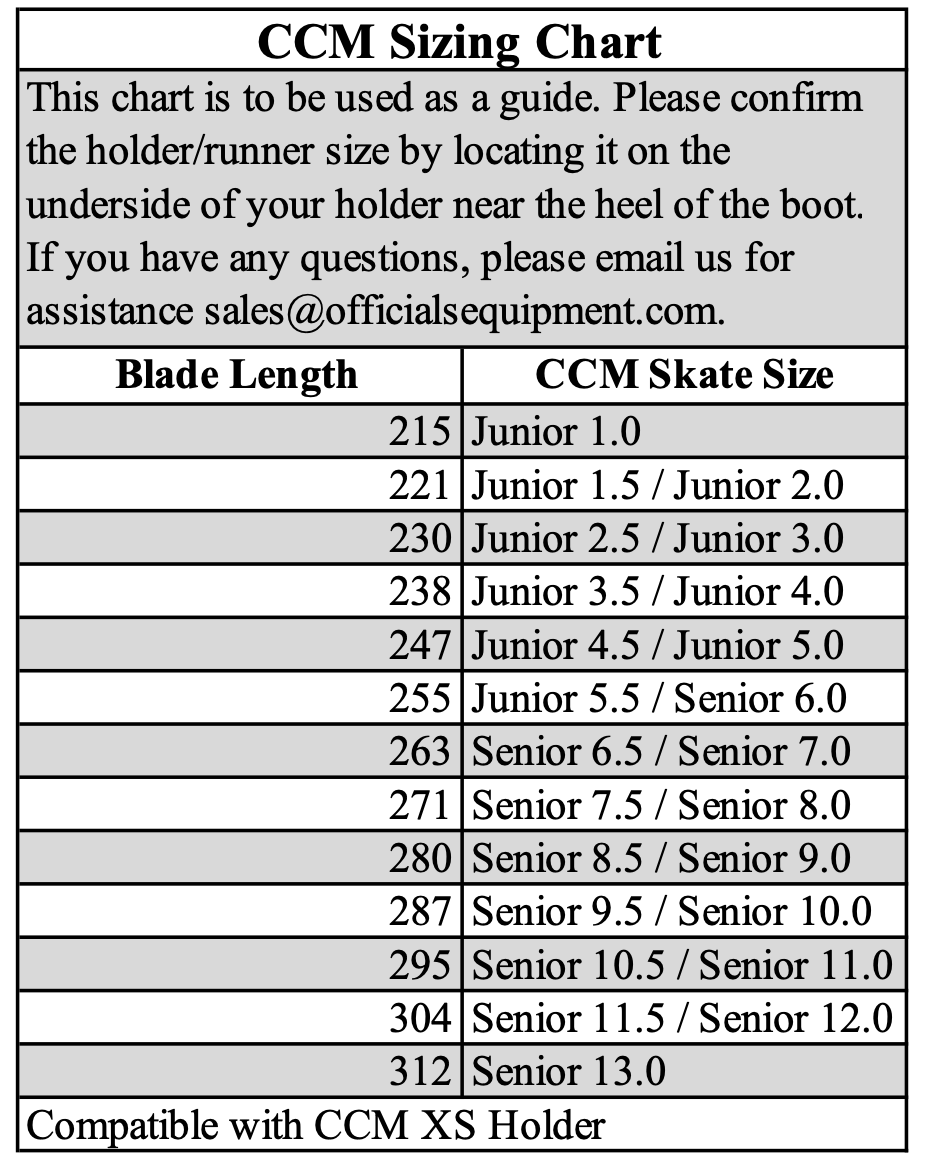 CCM Step SB Steel Runners Pair – Officials Equipment